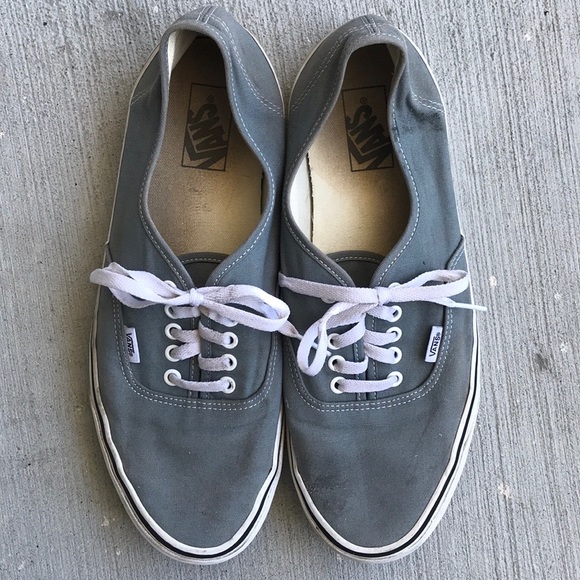Vans | Shoes | Vans Gray Canvas | Poshmark